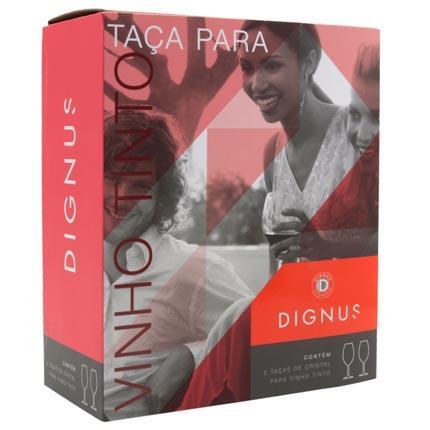 Taça de Vinho Tinto Dignus 2 Unidades | Mega Box Atacadista