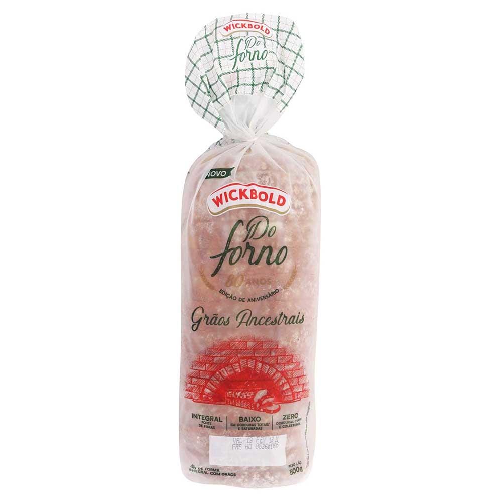 PAO DO FORNO GRÃOS WICKBOLD 500G | Mega Box Atacadista