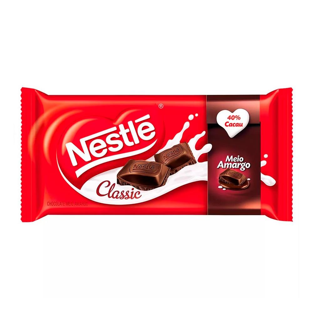 CHOCOLATE NESTLE AMARGO CLASSIC 90G | Mega Box Atacadista