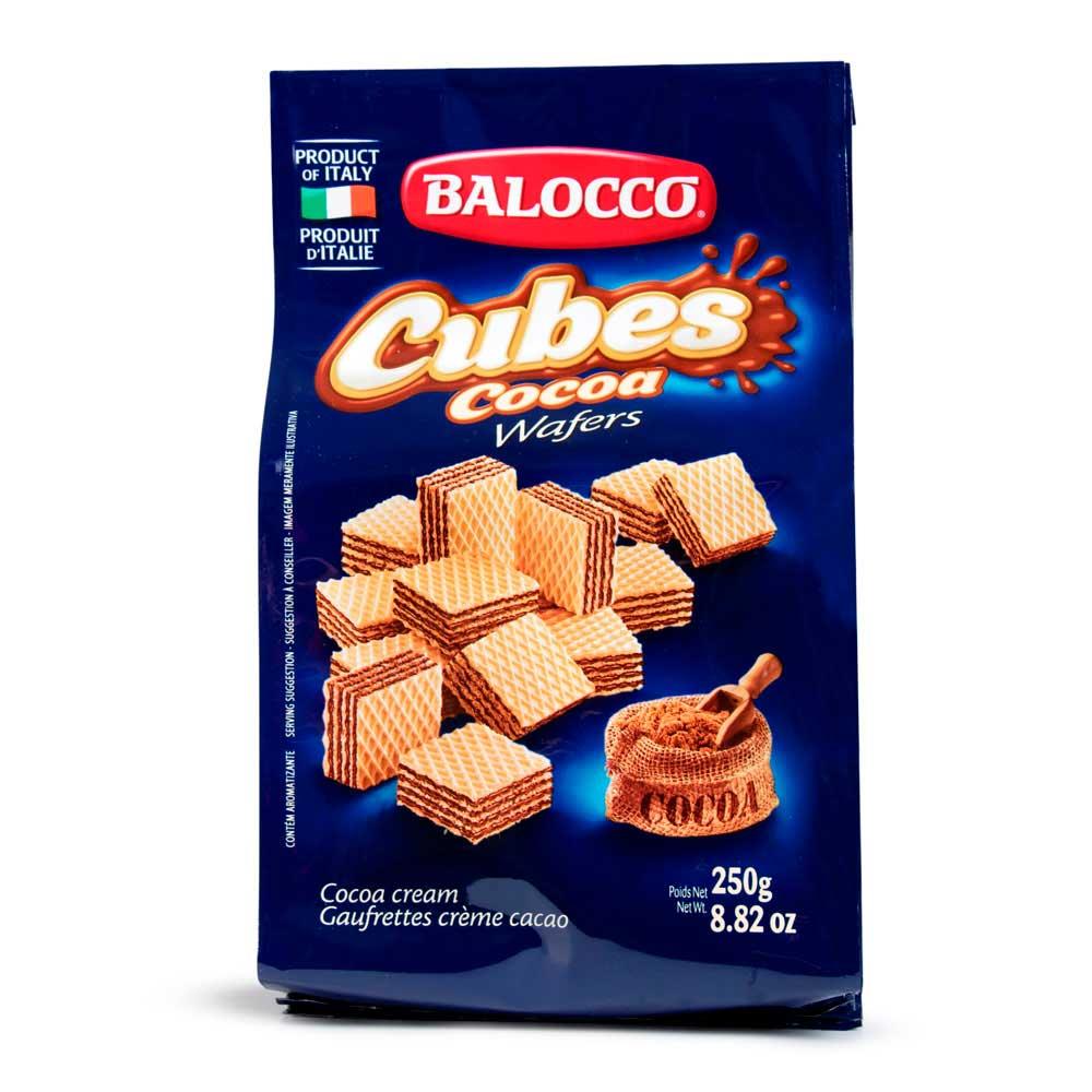 Biscoito Wafer Balocco Chocolate Pacote 250 g | Mega Box Atacadista