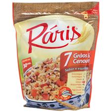 Arroz Integral Ráris 7 Grãos e Cenoura Zip Lock 500 g | Mega Box Atacadista