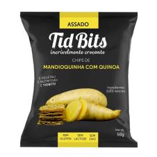 SNACK TIDBITS MANDIOQUINHA C/QUINOA 50G | Mega Box Atacadista