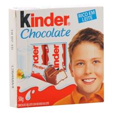 Chocolate ao Leite Kinder Caixa com 4 Unidades 50 g | Mega Box Atacadista